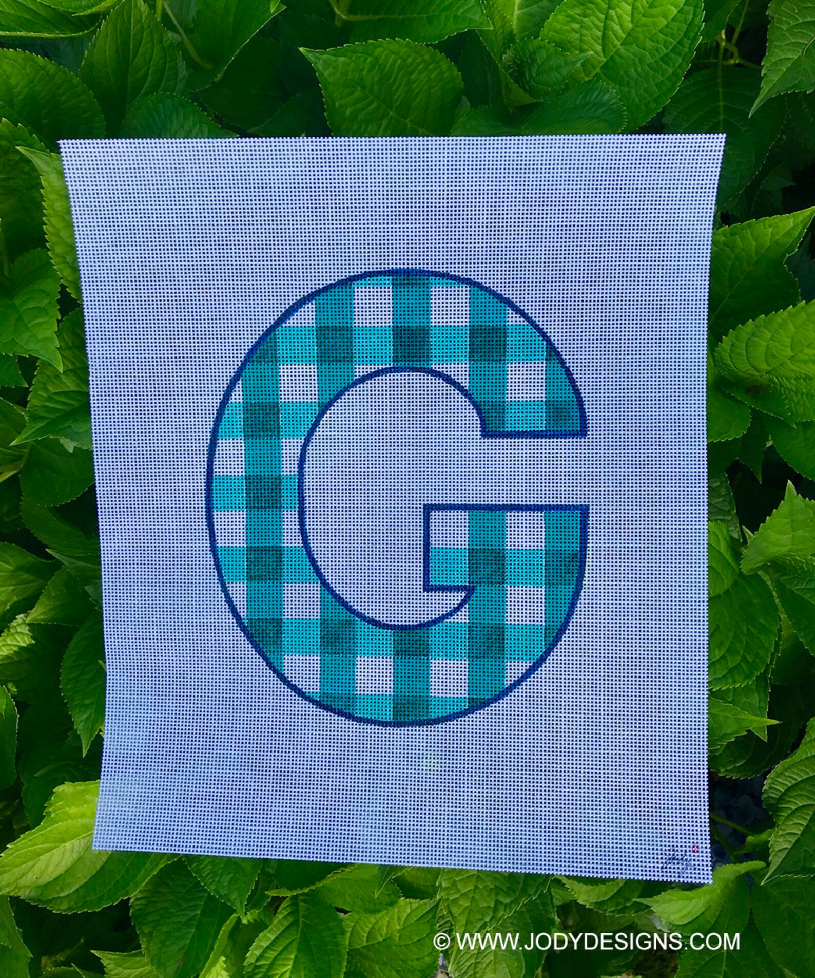 Buffalo Check Plaid Red Needlepoint Letter With Green - Etsy