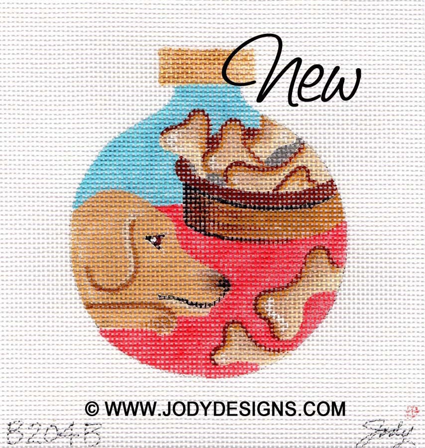 Jody Designs Needlepoint Ornament B204B Cooper Dog Bones - Etsy