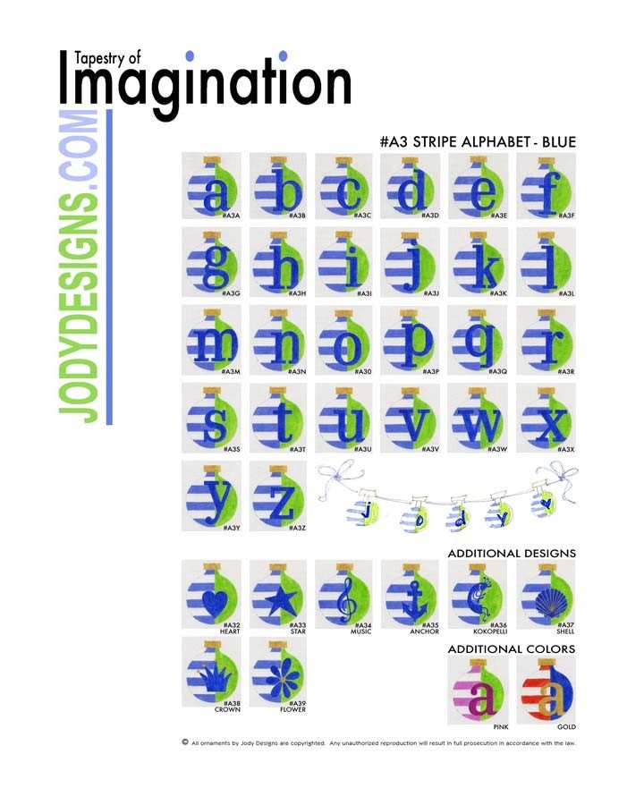 Gold Stripe Alphabet/ All Letters Available Needlepoint | Etsy