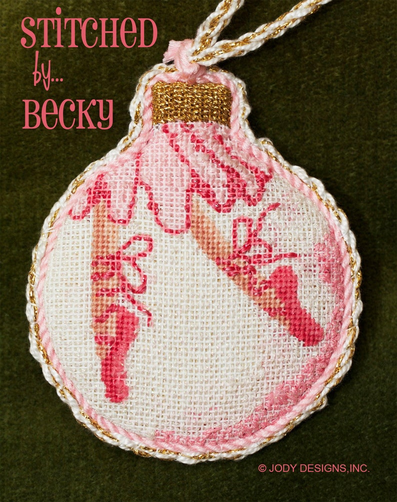 Ballerina on Point Hand Painted Needlepoint Ornament Canvas - Etsy