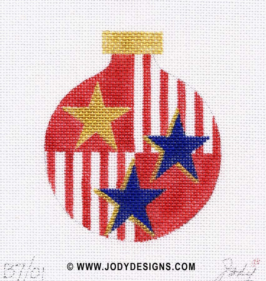Stars and Stripes Needlepoint Ornament - Jody Designs B7/01 - Etsy