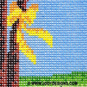 Yellow Ribbon Square Needlepoint - Jody Designs - Limited Edition - Etsy