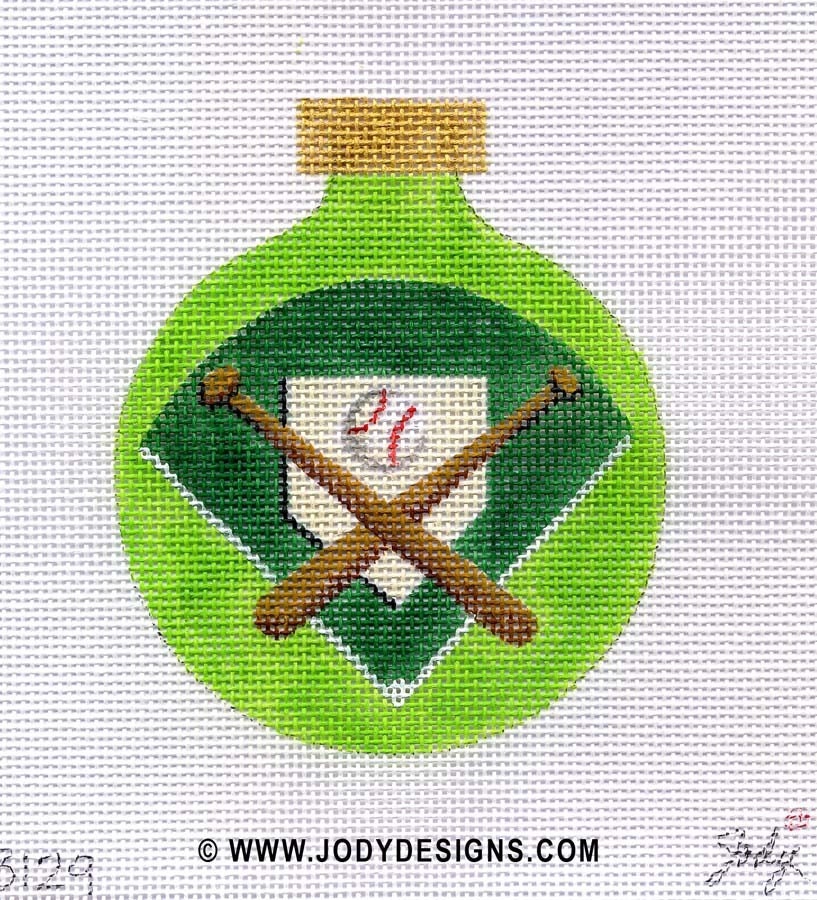 Baseball Bats and Balls Needlepoint Ornament Jody Designs | Etsy