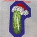 Santa Pickle Needlepoint Hand Painted Ornament Christmas Gift Jody ...