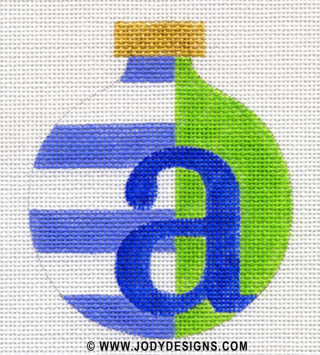 Striped Alphabet Blue and Green All Letters Available A3A - Jody ...