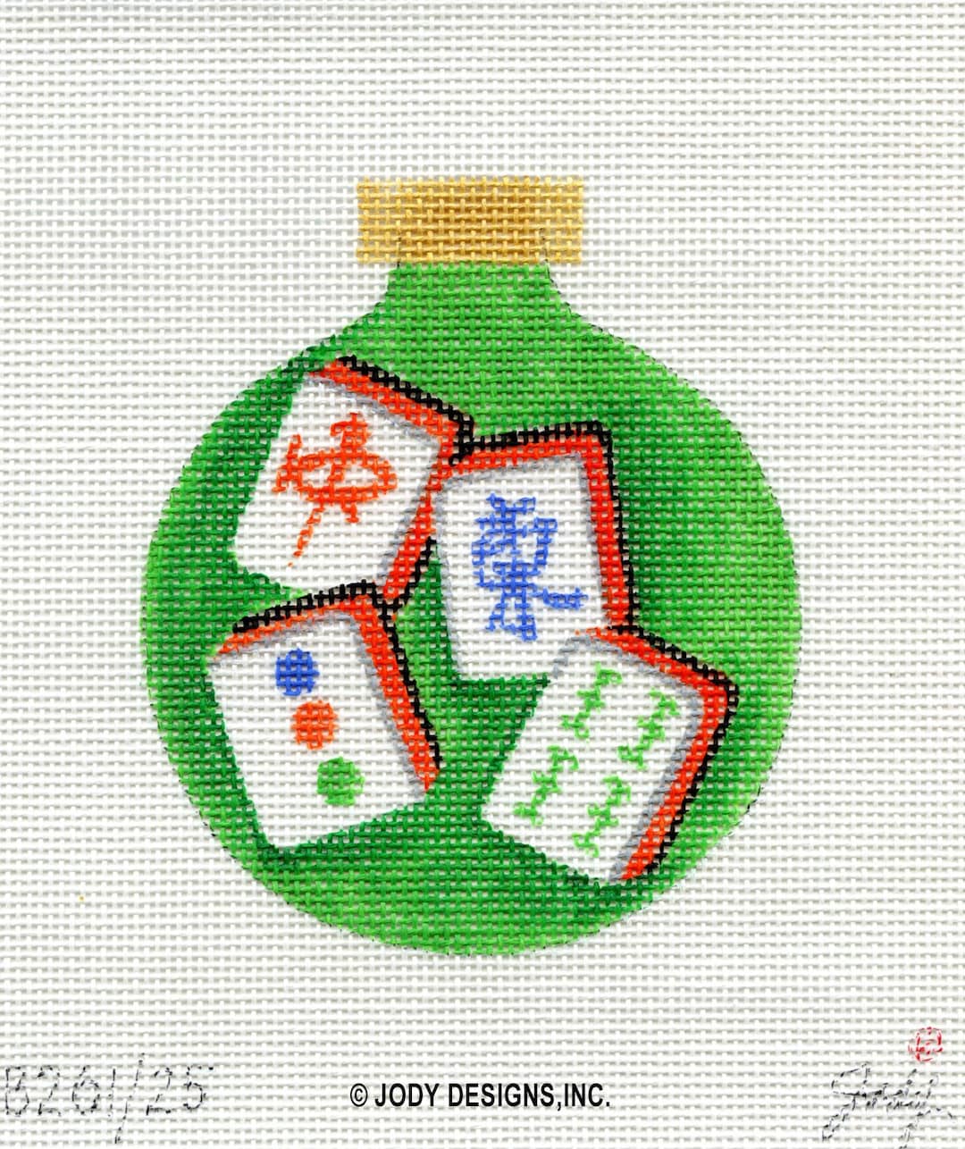 Needlepoint Handpainted Mahjong Ornament Canvas - Jody Designs B261 - Etsy
