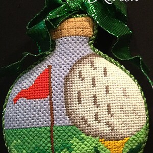 Golf Hand Painted Needlepoint Ornament Canvas Jody Designs B72 - Etsy