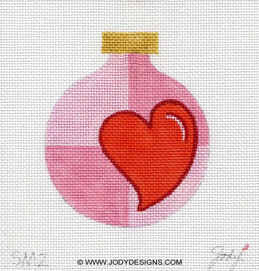 Heart Needlepoint Ornament - Jody Designs - SM2 - Etsy