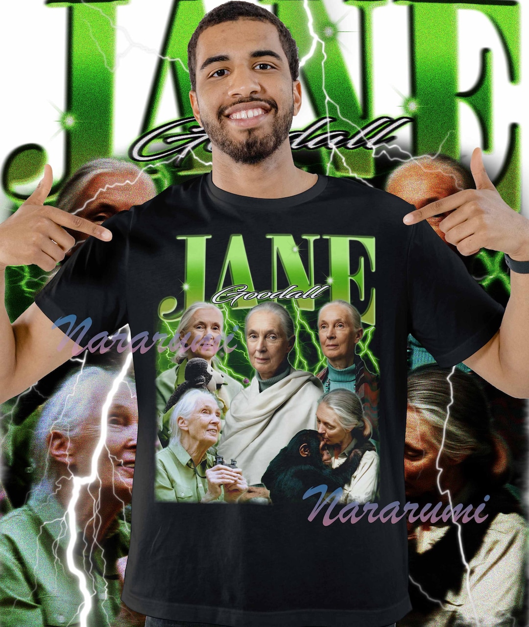 Jane Goodall Memorial Unisex T-shirt, Remember Jane Goddall, Thank You ...