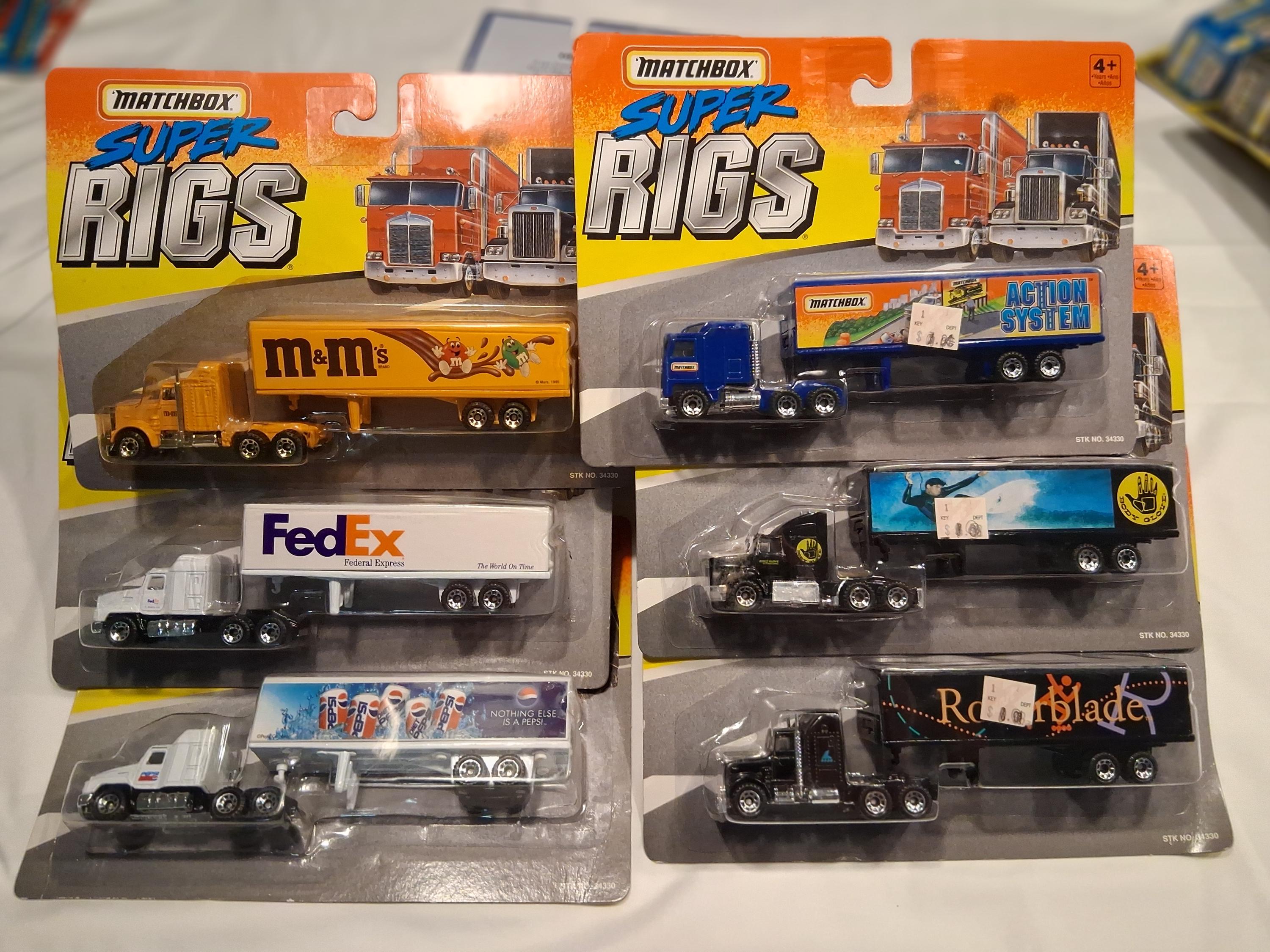 Matchbox Super Rigs Six Different Trucks Factory Sealed Buy One ,two or ...