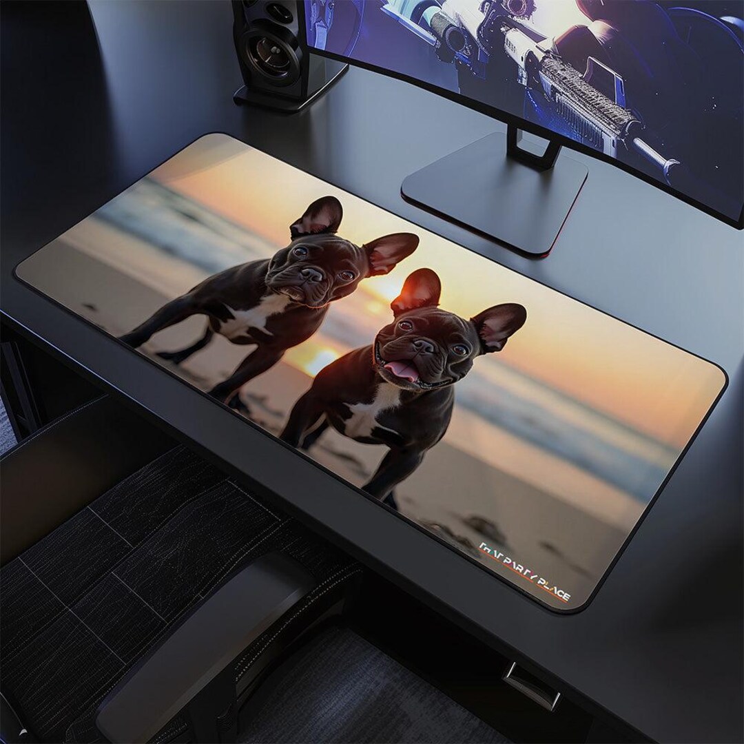 Frenchies Desk Pad Mouse Mat 90x40cm - Etsy