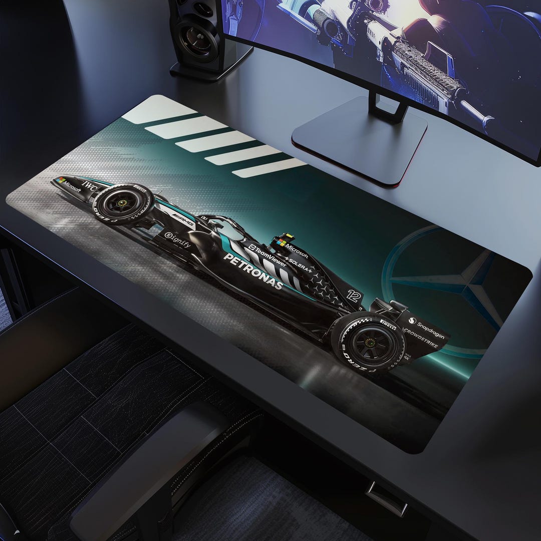 Mercedes AMG Petronas F1 Desk Pad Mouse Mat 90x40cm - Etsy