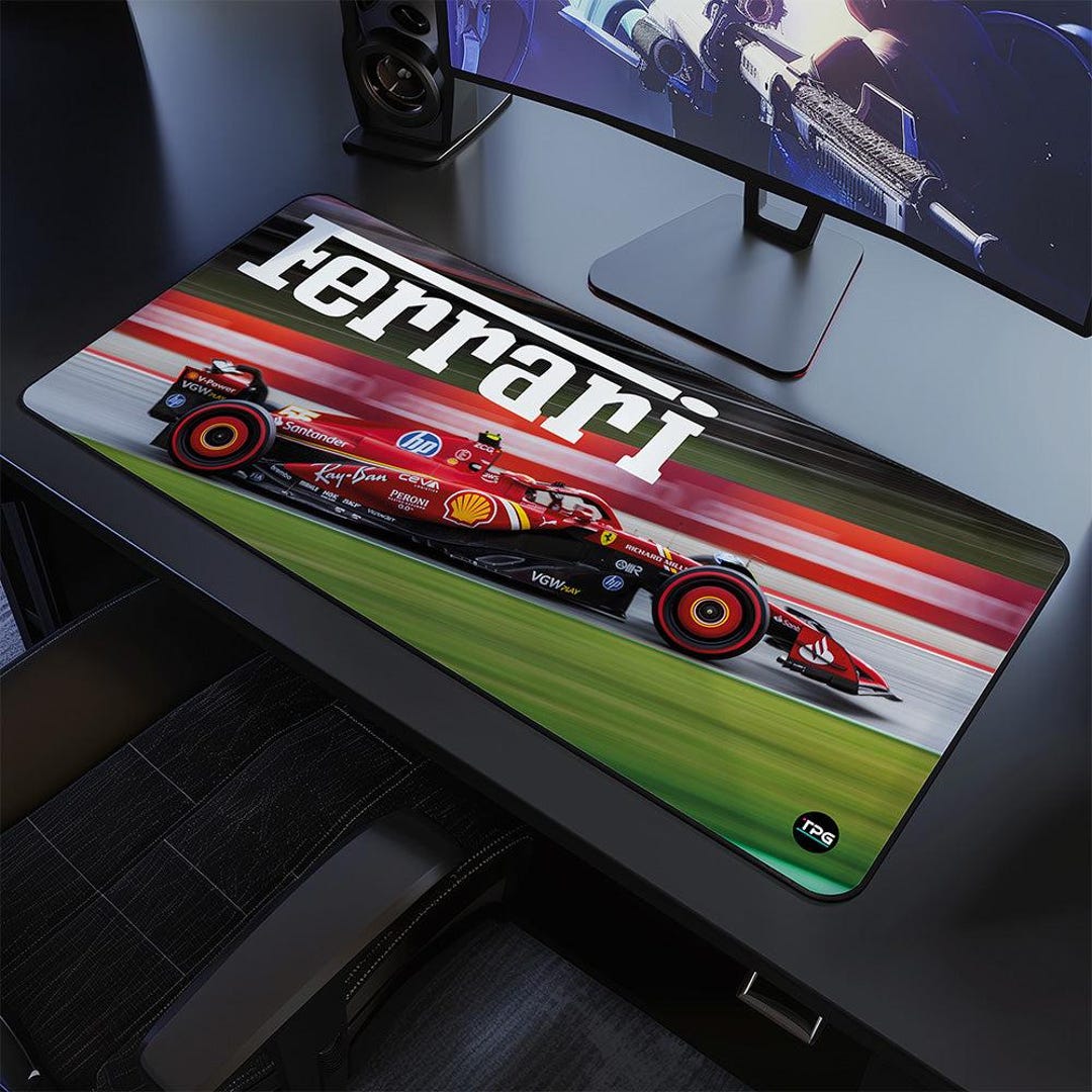 Ferrari F1 Deskpad Desk Pad Mouse Mat 90x40cm - Etsy