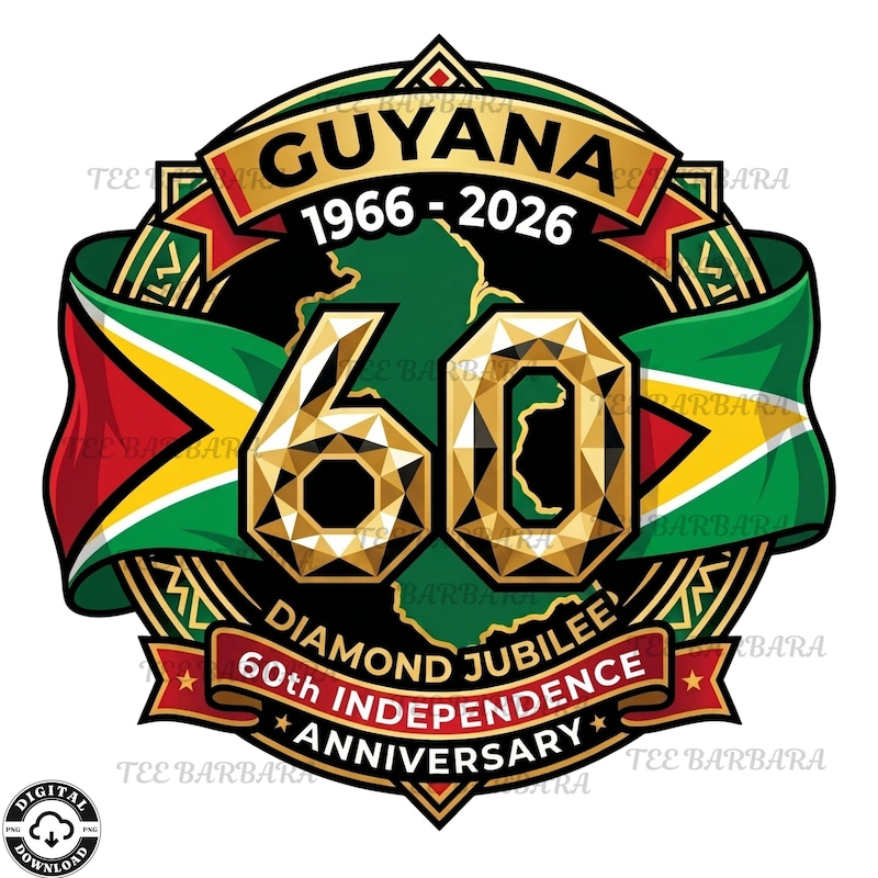 Guyana Independence - Etsy