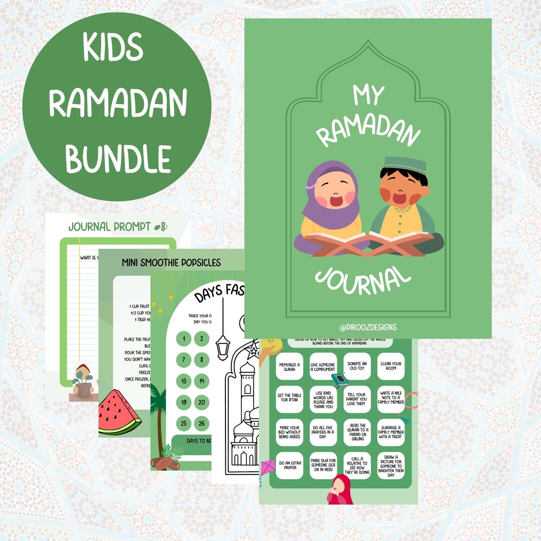 Ramadan Kids Tracker and Activity Bundle - Fun Interactive Printable ...