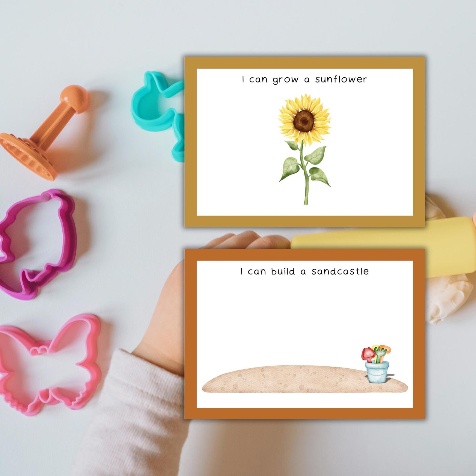 Summer Playdough Mats for Kids Printable Fine Motor Activity for ...