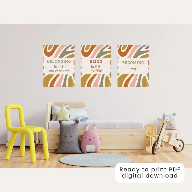 EYLF Learning Outcomes Posters Instant Digital Download Belonging Being ...