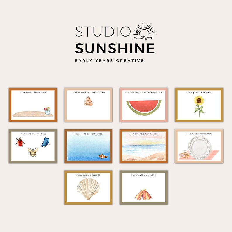 Summer Playdough Mats for Kids Printable Fine Motor Activity for ...