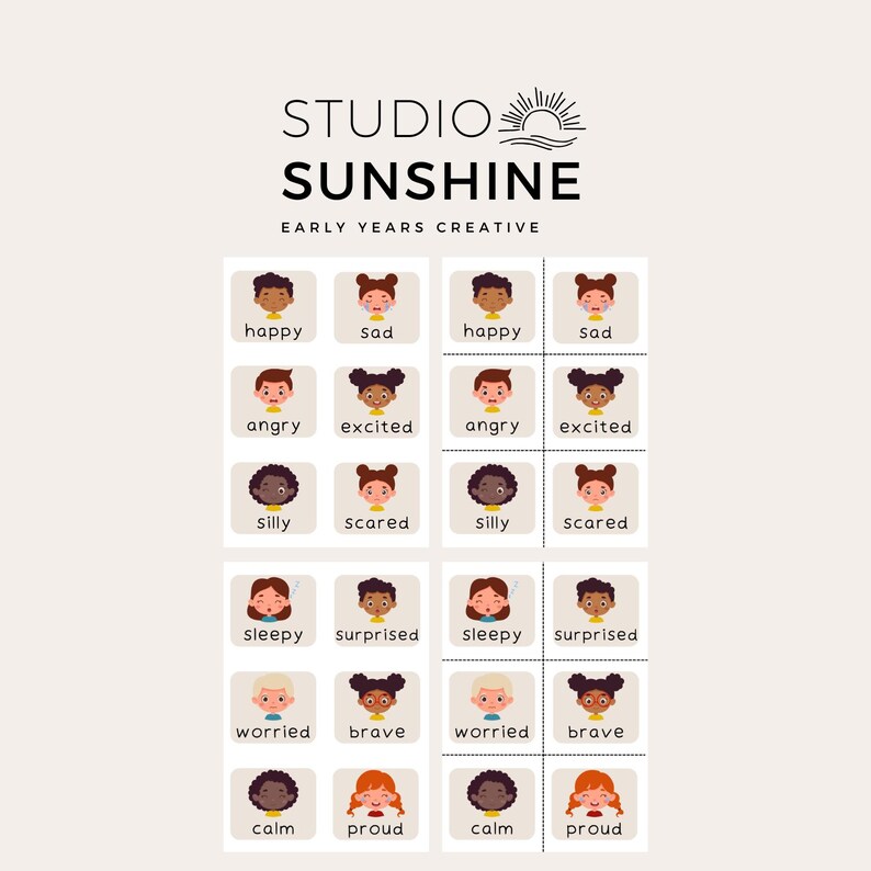 Emotions Flashcards for Kids – Printable Feelings Cards and SEL ...