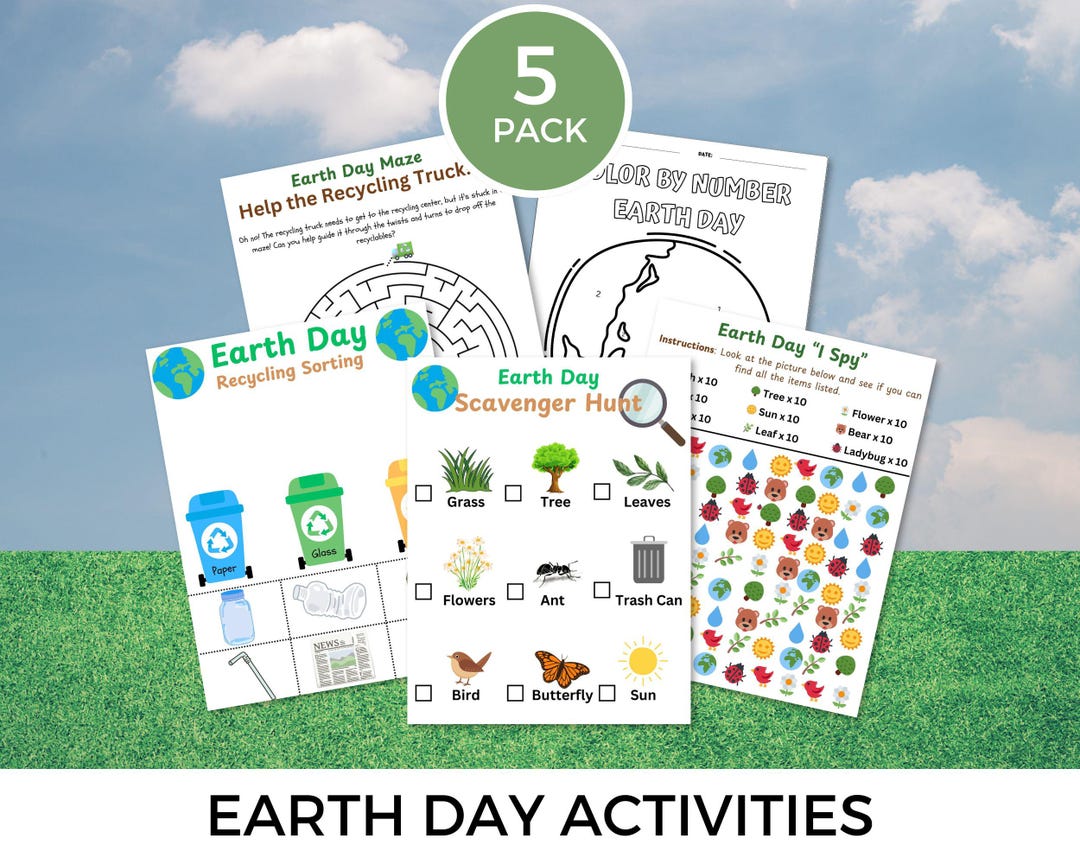 Earth Day Activities, Earth Day Bundle, Recycling Activities, Earth Day ...