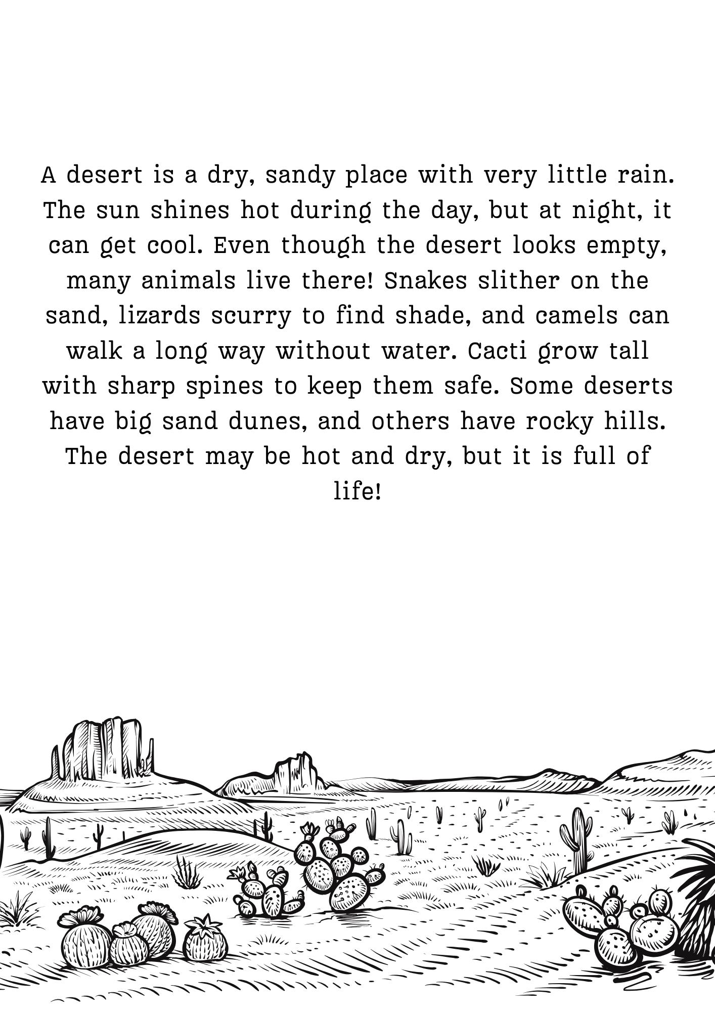 Explore the Wild: A Coloring Adventure Through Habitats | Nature-based ...