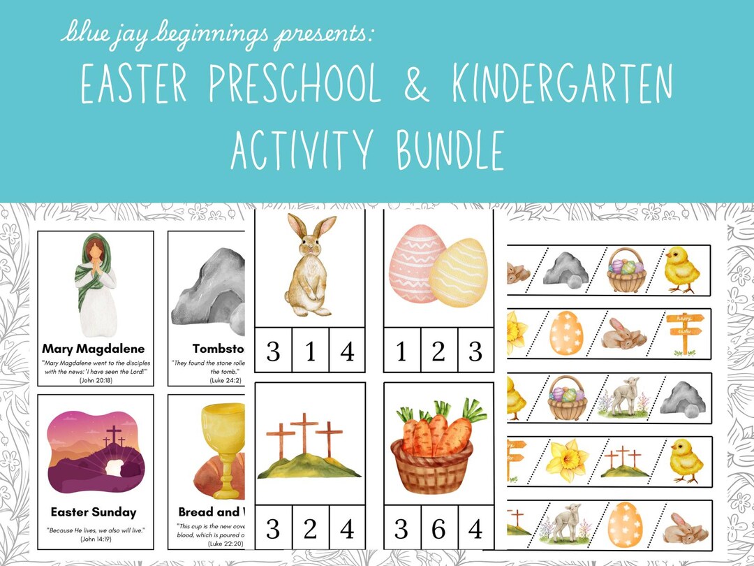 3-in-1 Printable Easter Preschool Bundle | Montessori Preschool ...