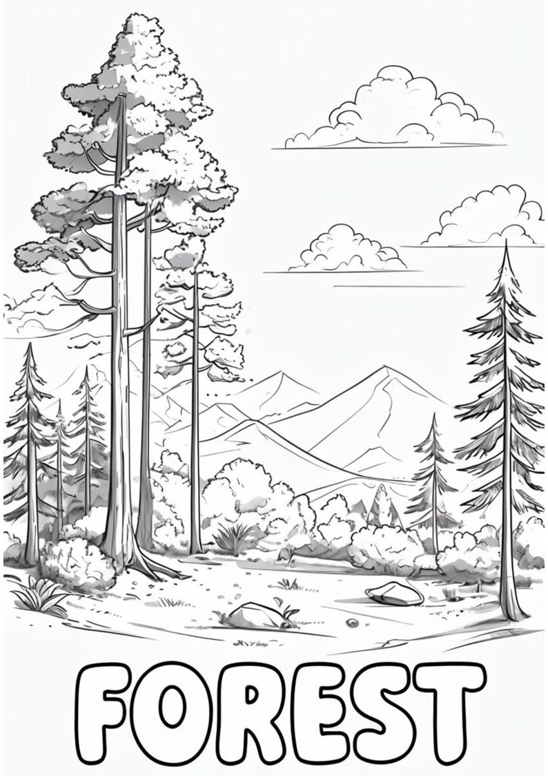 Explore the Wild: A Coloring Adventure Through Habitats | Nature-based ...