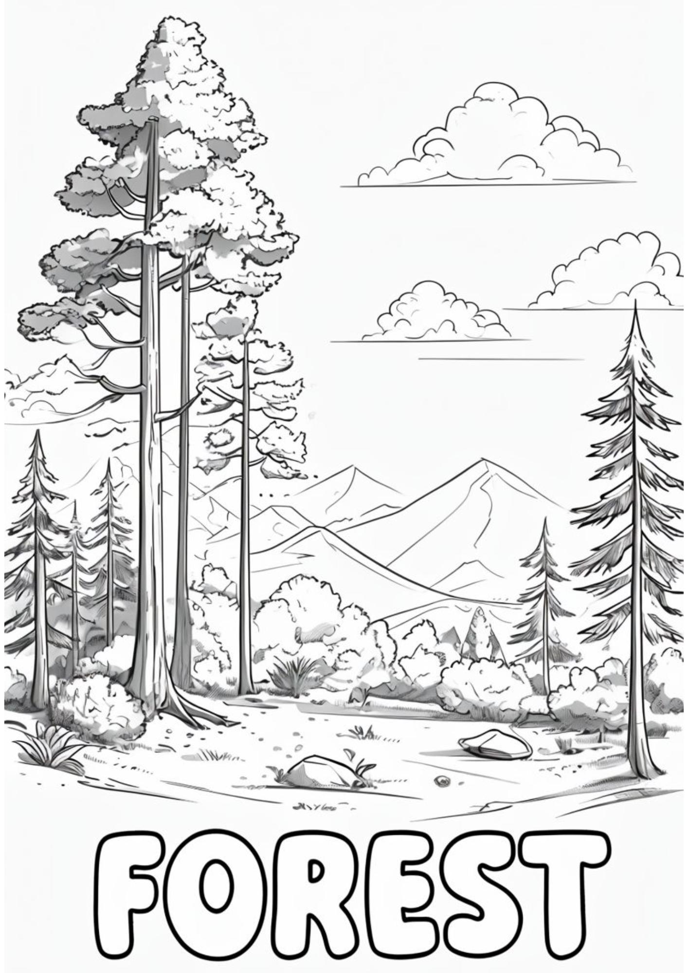 Explore the Wild: A Coloring Adventure Through Habitats | Nature-based ...
