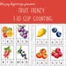 Fruit Frenzy Watercolor Clip Counting Cards – Montessori-inspired ...