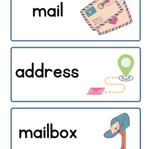 Preschool Postal Service Mini-unit | Vocabulary + Address Activity - Etsy