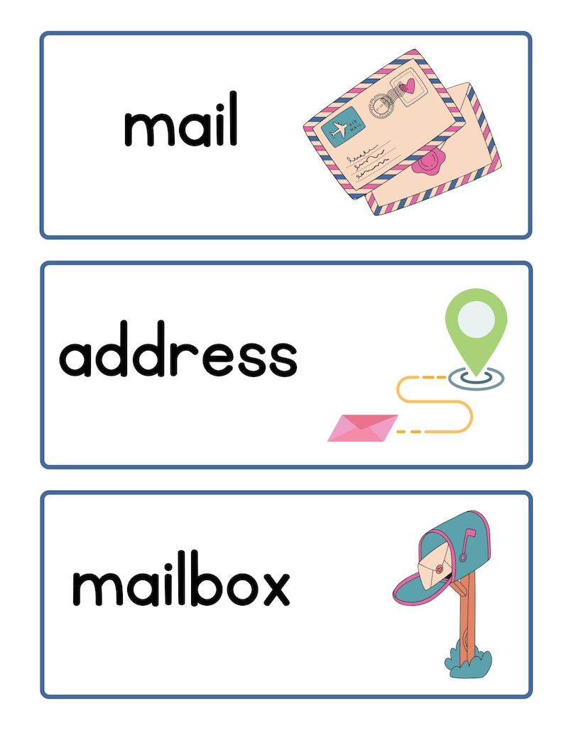 Preschool Postal Service Mini-unit | Vocabulary + Address Activity - Etsy