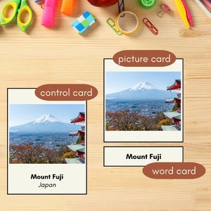 World Wonders Montessori 3-part Matching Flashcards | Landmarks ...
