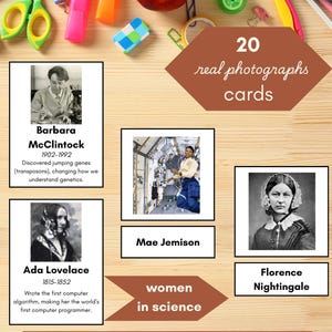 Women in Science Flashcards: Montessori STEM Learning (printable PDF ...