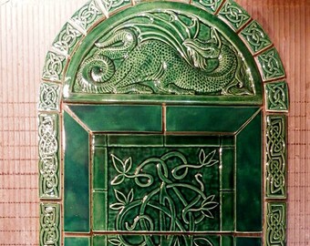 Dragon Ceramic Tile - Etsy