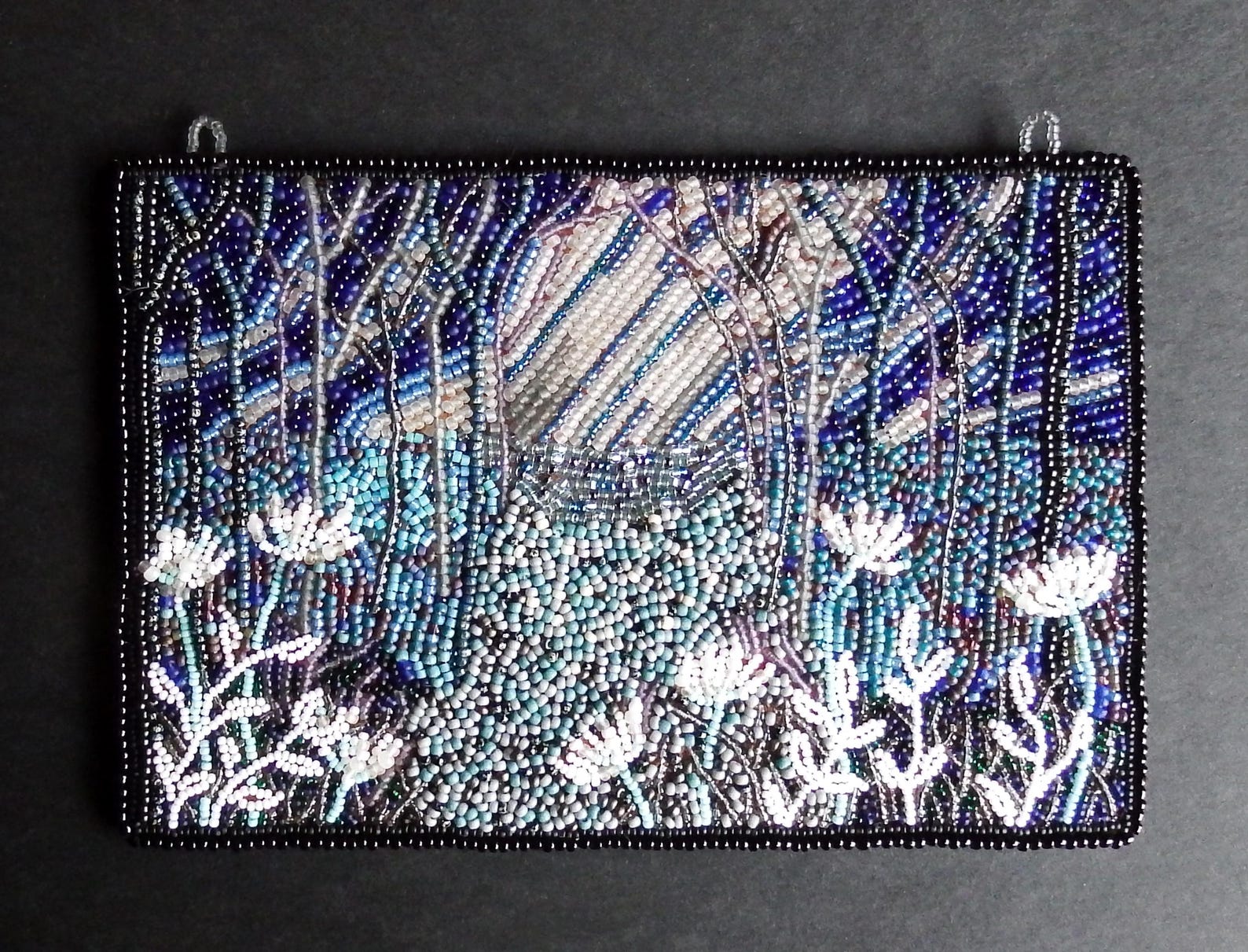 Handmade Seed Bead Embroidery Art - Etsy