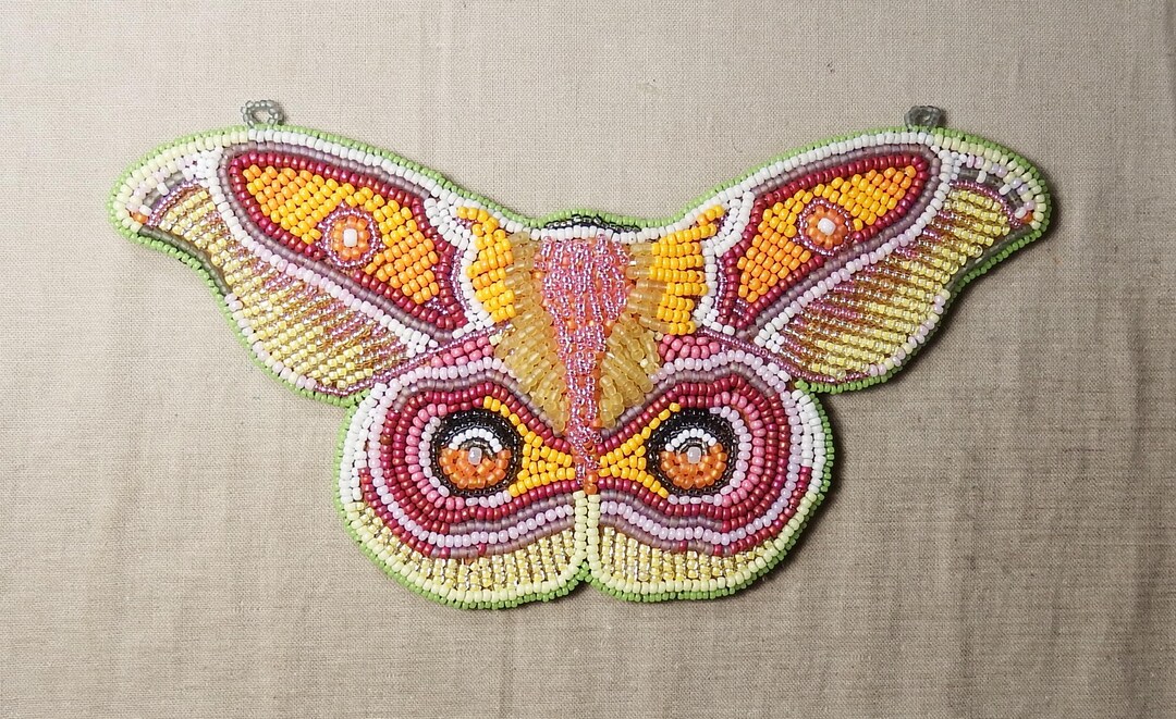 Handmade Seed Bead Embroidery Art - Etsy