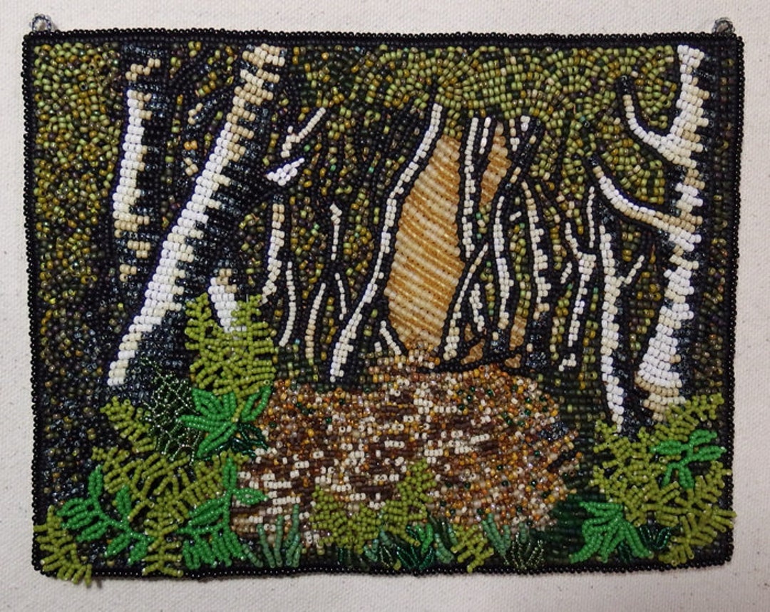 Hand Made Seed Bead Embroidery Art - Etsy