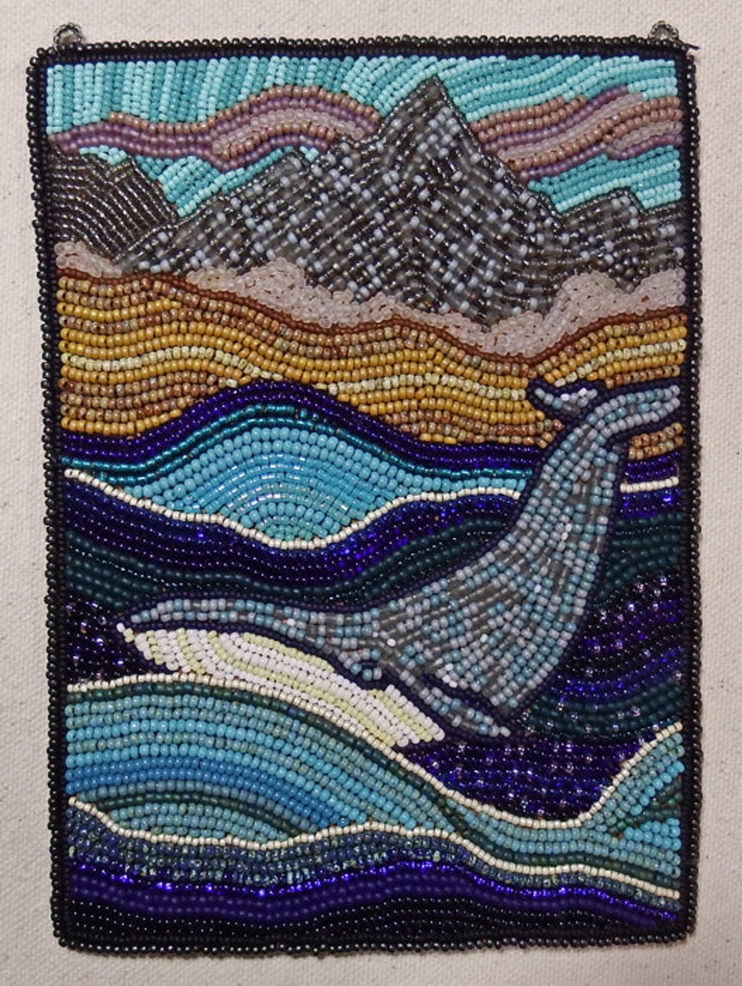 Hand Made Seed Bead Embroidery Art - Etsy