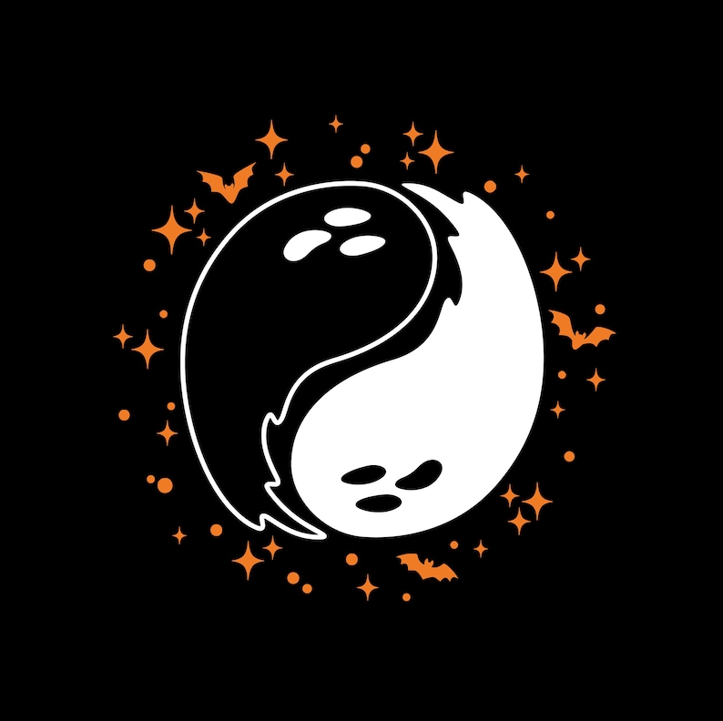 Yin Yang Ghosts - Etsy
