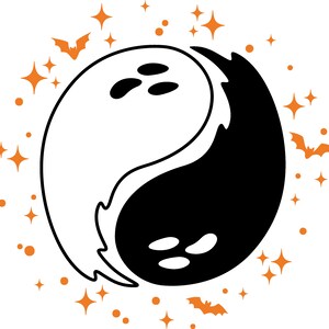 Yin Yang Ghosts - Etsy