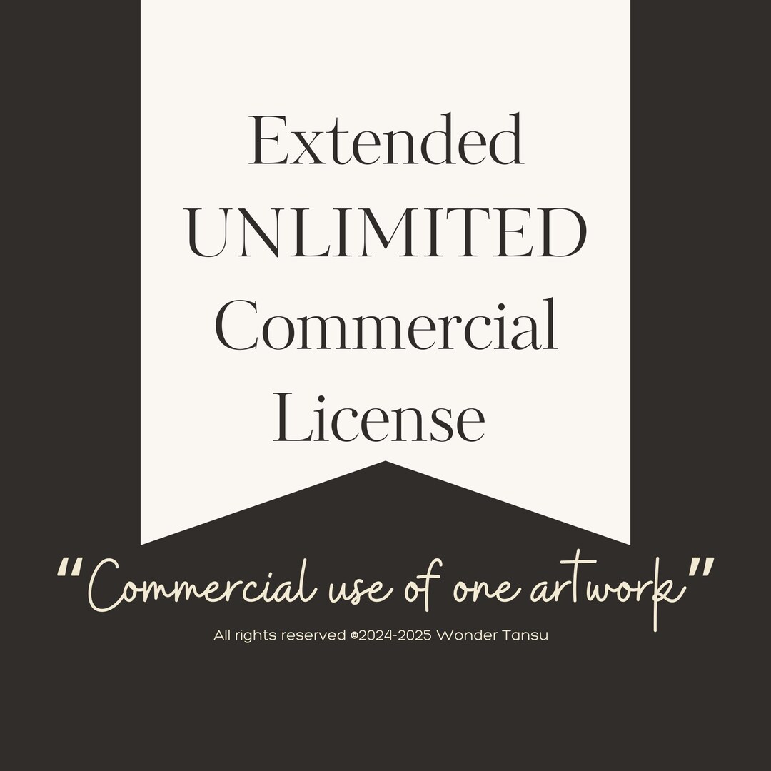 Extended Unlimited Commercial License - Etsy