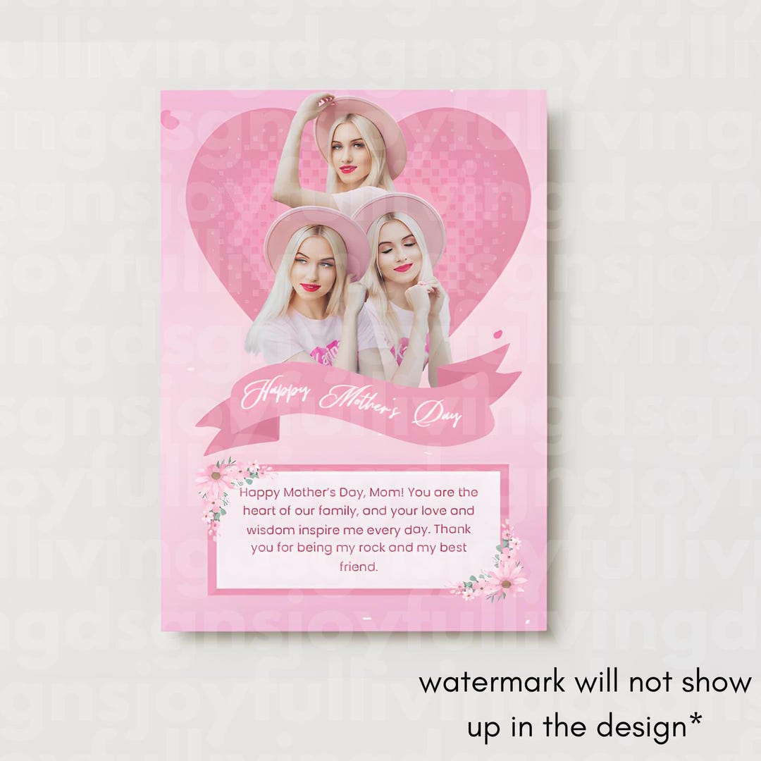 Editable Animated Mother's Day Digital Card, Editable Digital Files ...