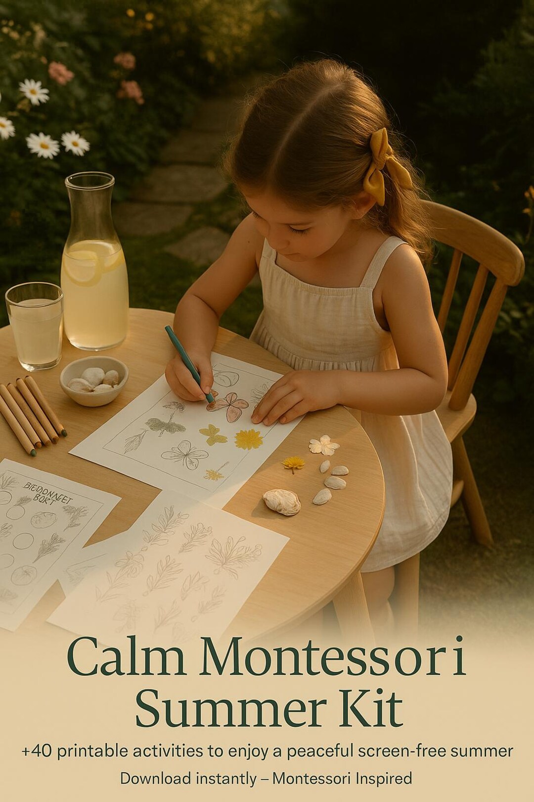 Calm Montessori Summer Kit – 40+ Printable Toddler Activities ...