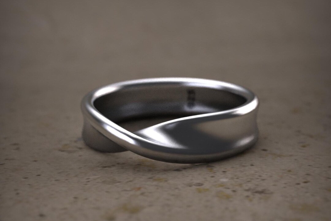 Mobius Ring, Moebius Ring, Infinity Ring, Silver Twisted Ring, Promise ...