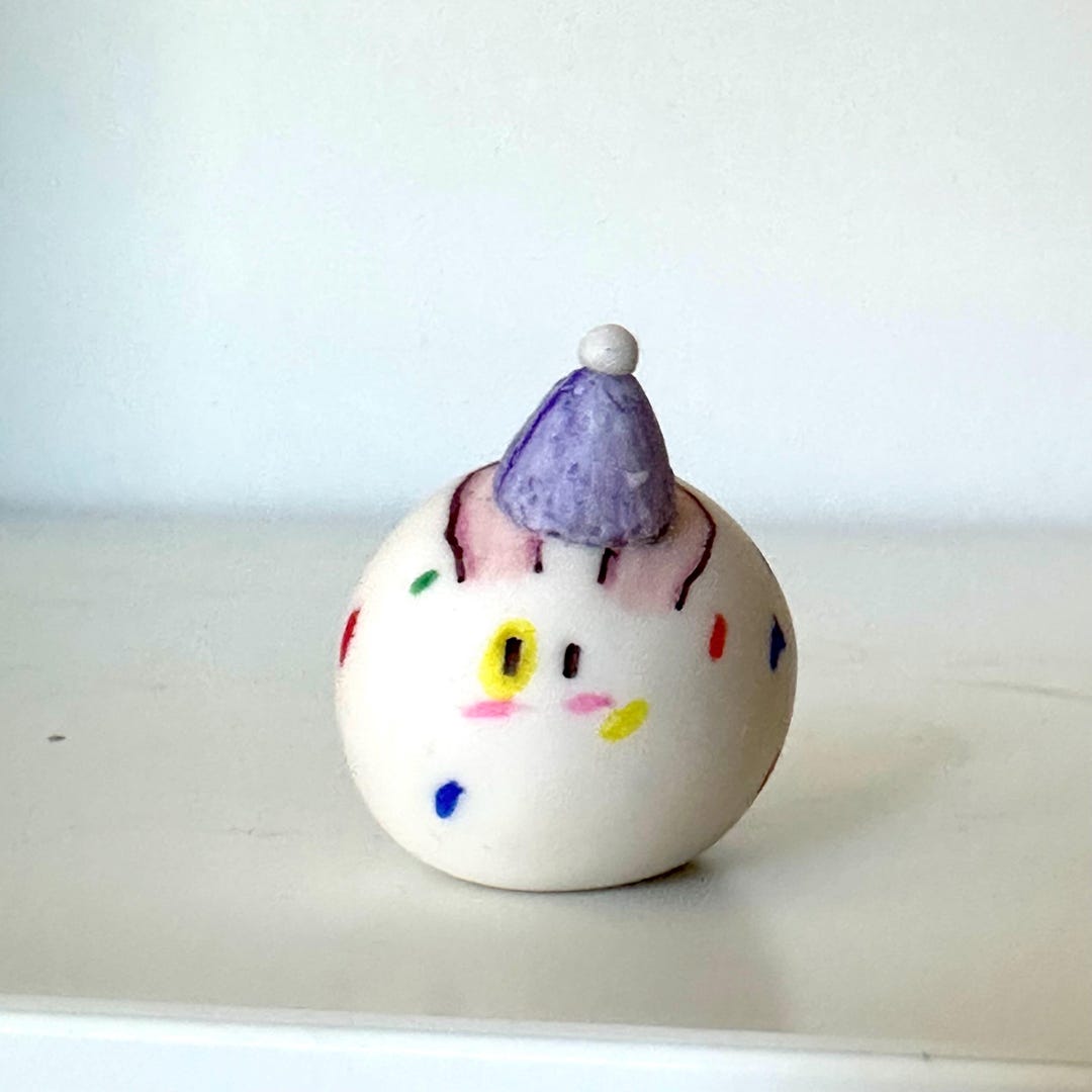 Sprinkles Mochi Friend, Porcelain Bunny, Collectable, Desk Buddy ...