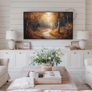 Rustic Fall Landscape TV Art for Frame TV, Smart TV Digital Art, Autumn ...
