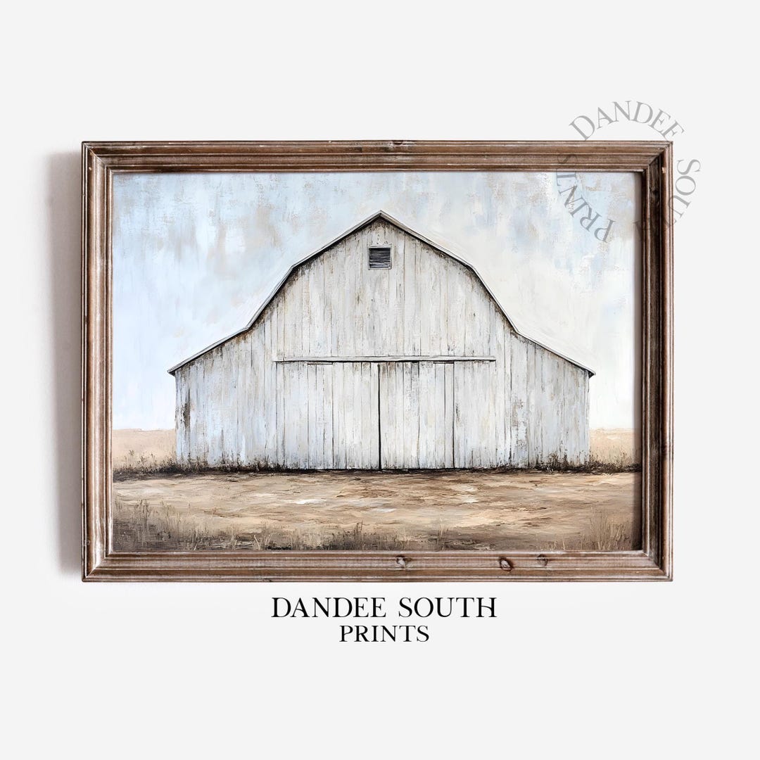 Rustic Barn Digital Wall Art, Old Barn, Rural Landscape Printable ...
