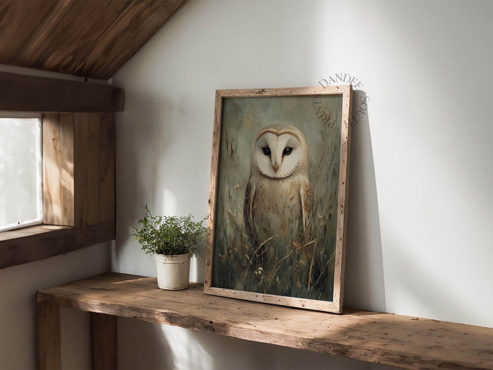 Barn Owl Digital Wall Art, Wall Art Printable, Animal Wall Art ...