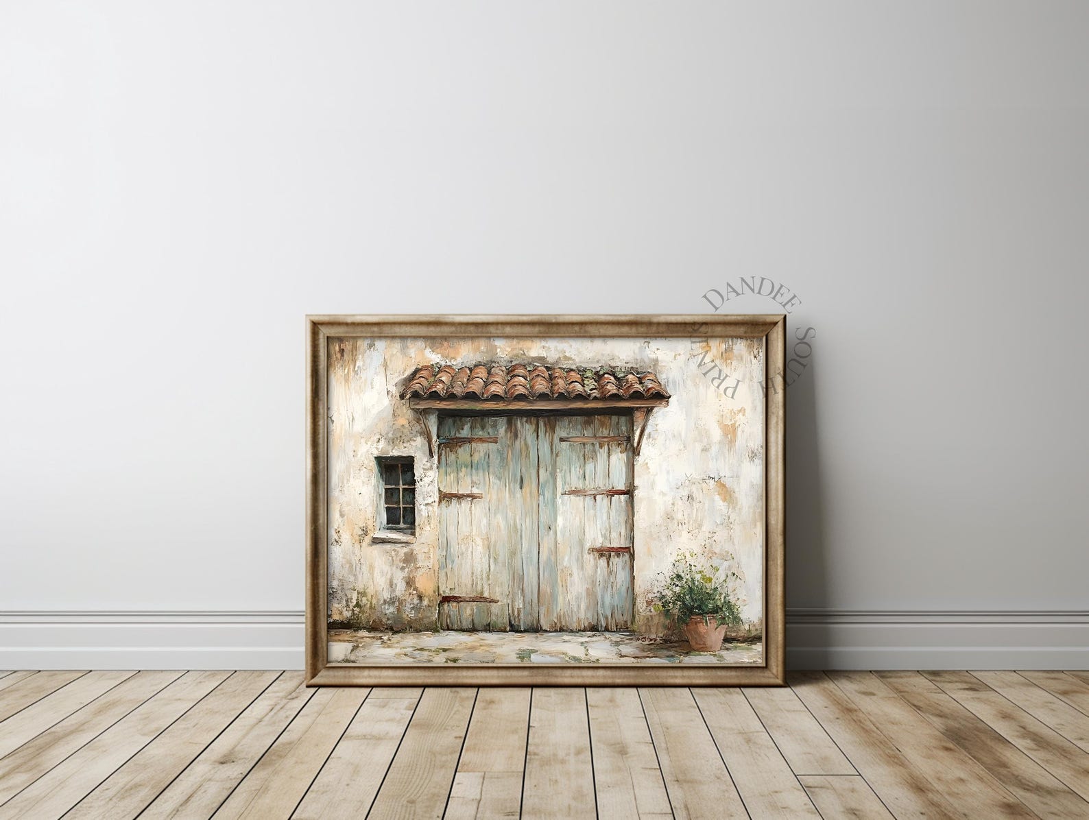 Rustic Doorway Digital Wall Art, Old Village Door, Vintage Wall With ...