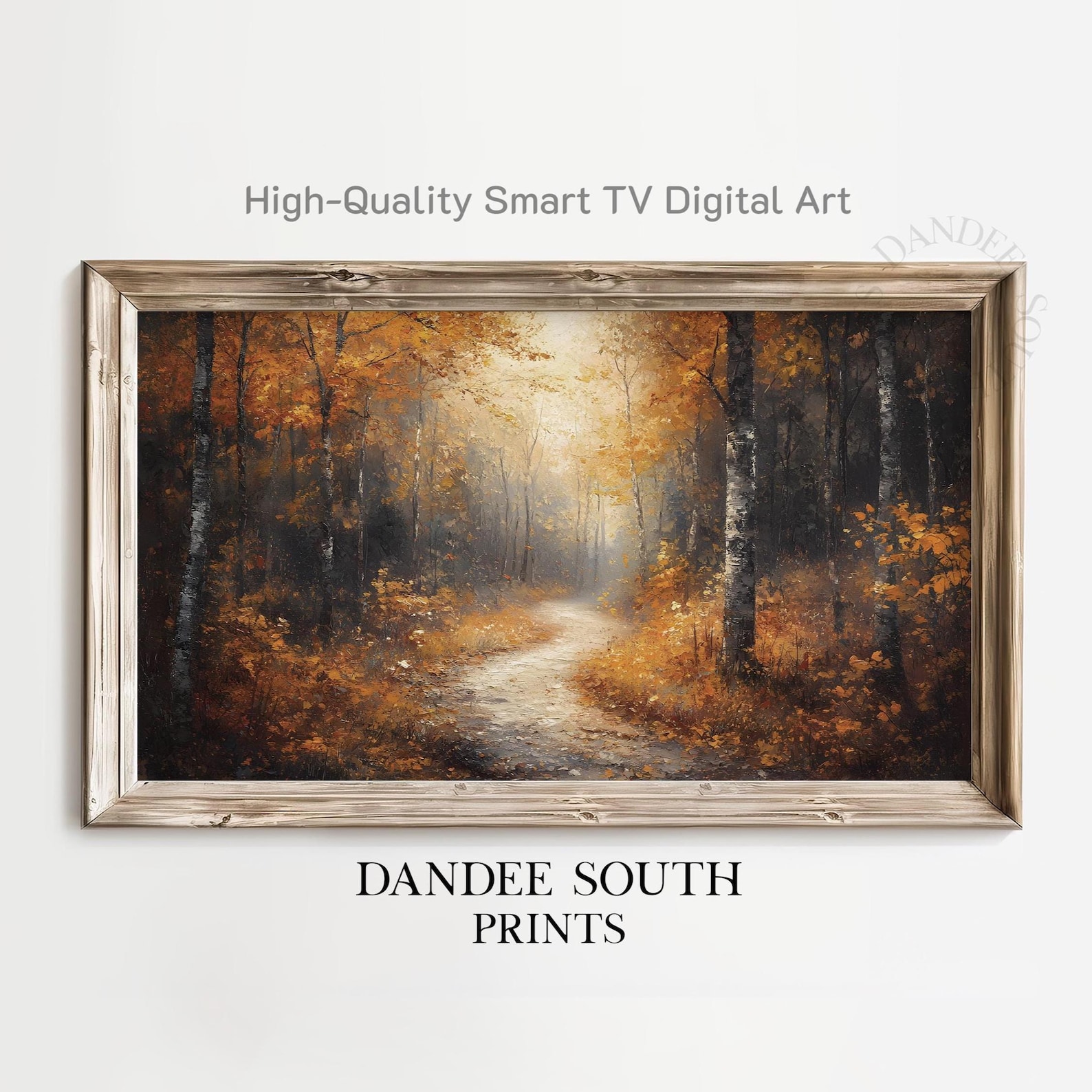 Rustic Fall Landscape TV Art for Frame TV, Smart TV Digital Art, Autumn ...